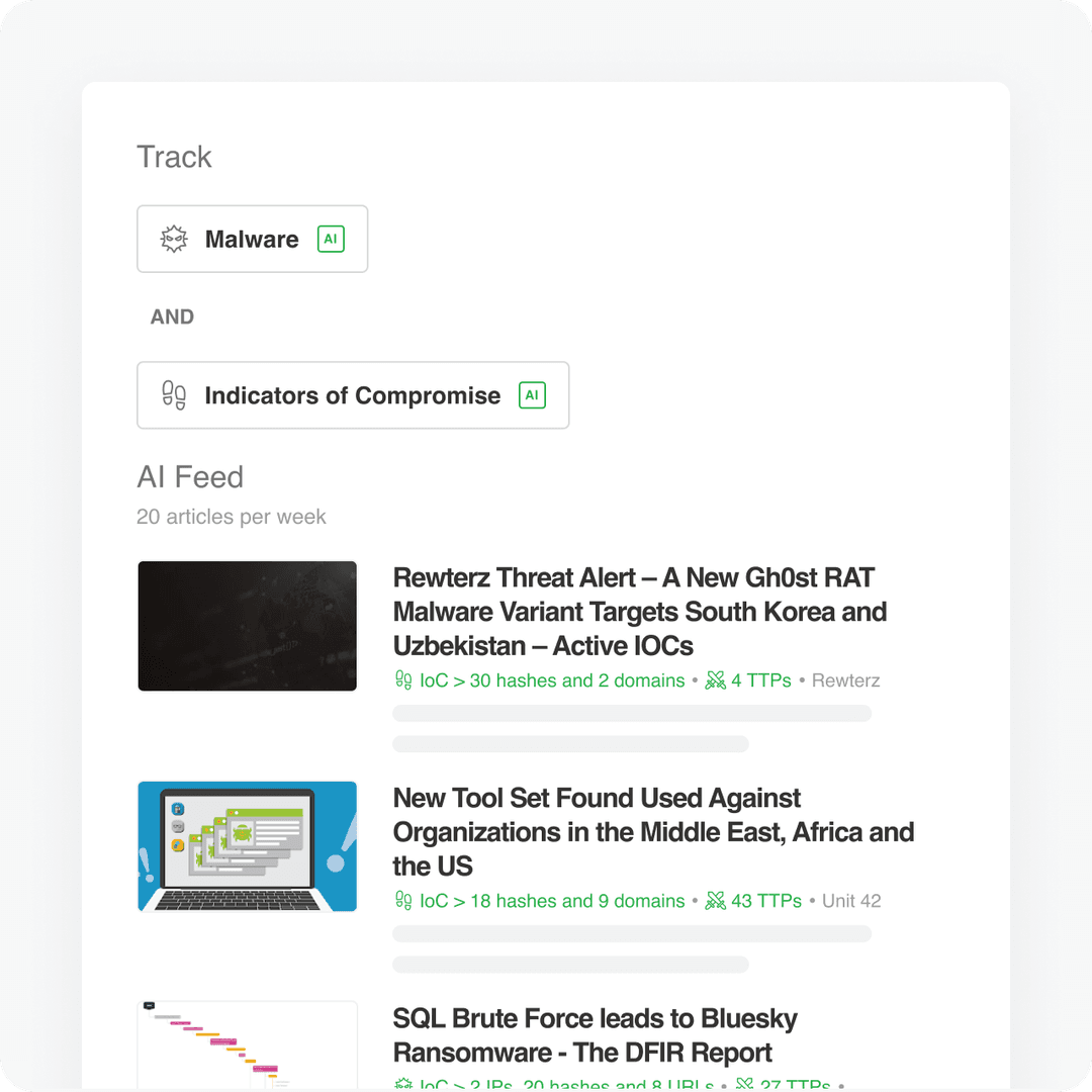 Automatically collect and ingest open-source IoCs | Feedly Threat Intelligence