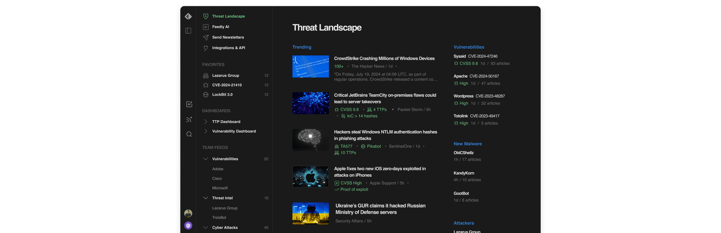 Feedly Threat Intelligence: Collect, analyze, and share actionable intelligence